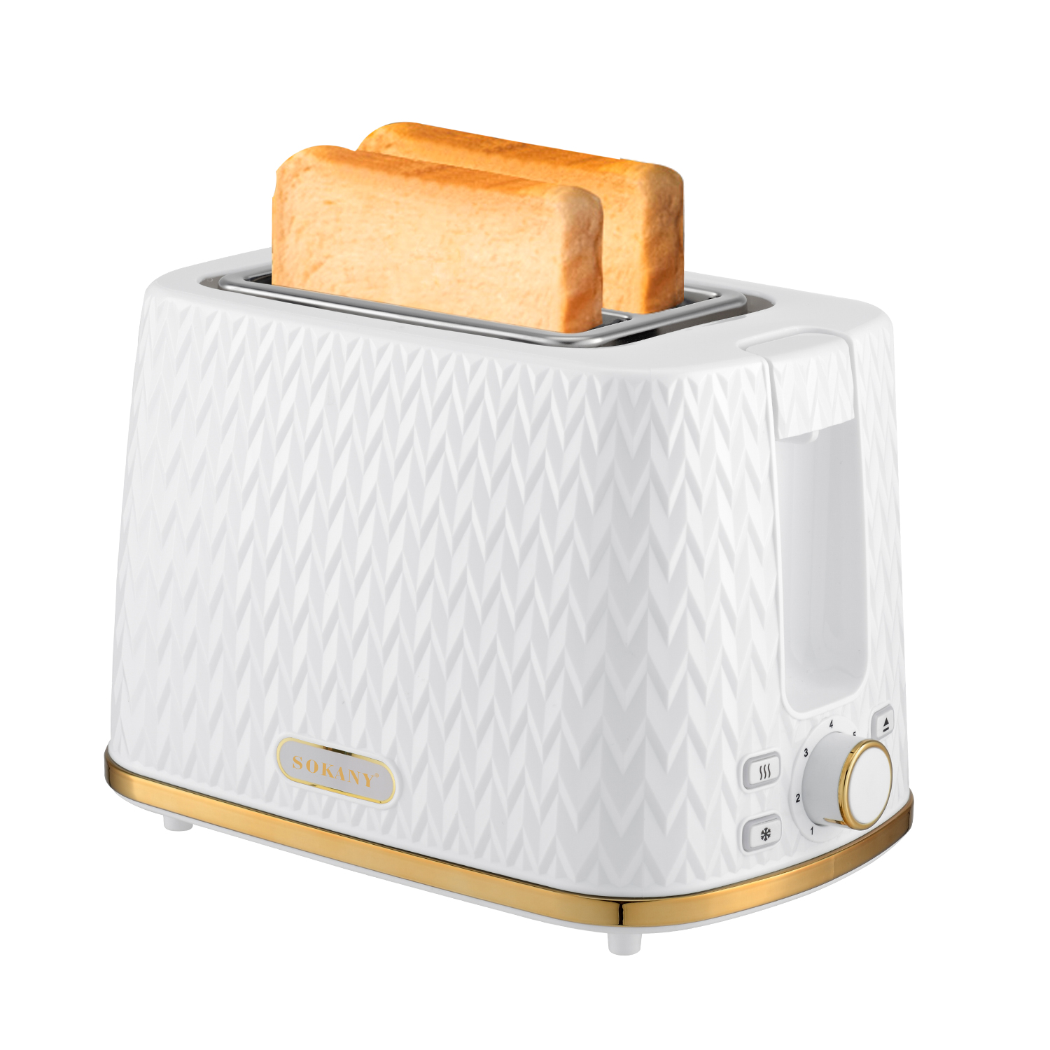 SOKANY SK-034 Toaster | 780W Power & Crumb Tray | Easy Breakfast Solution