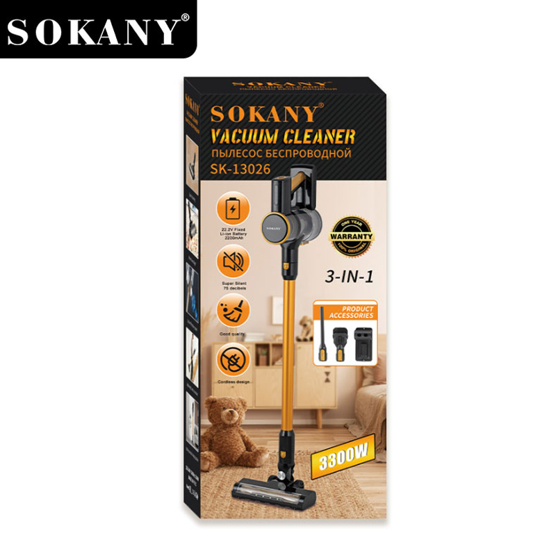 SOKANY SK-13026 Cordless Handheld Vacuum Cleaner with 2200mAh Battery ...