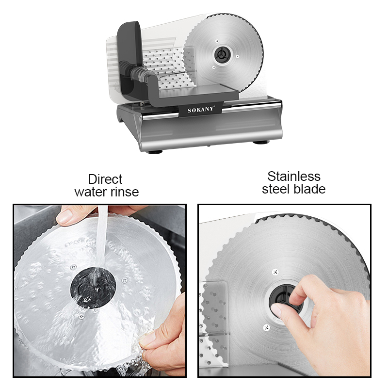 SOKANY Custom Stainless Steel Electric Food Slicer Factory