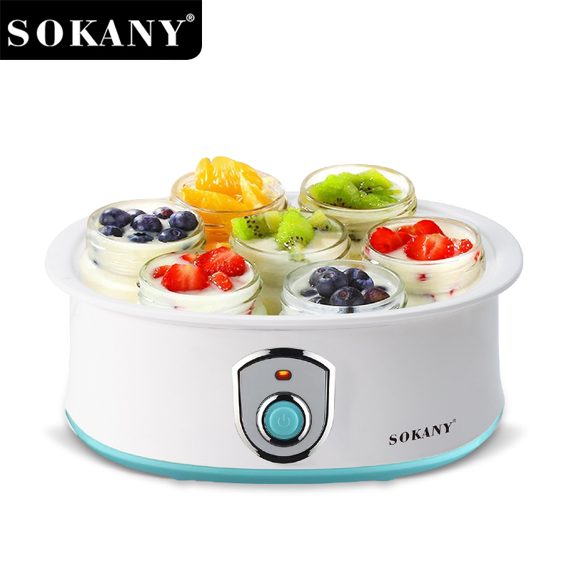 SOKANY SK-2304 Constant-Temp Yogurt Maker with One-Touch Fermentation, Variety of Flavors, Easy ...