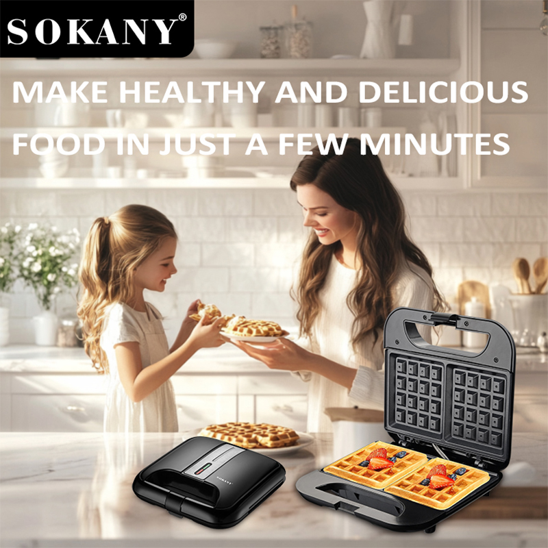 SOKANY Custom 750W Portable Waffle Maker Company & Factory