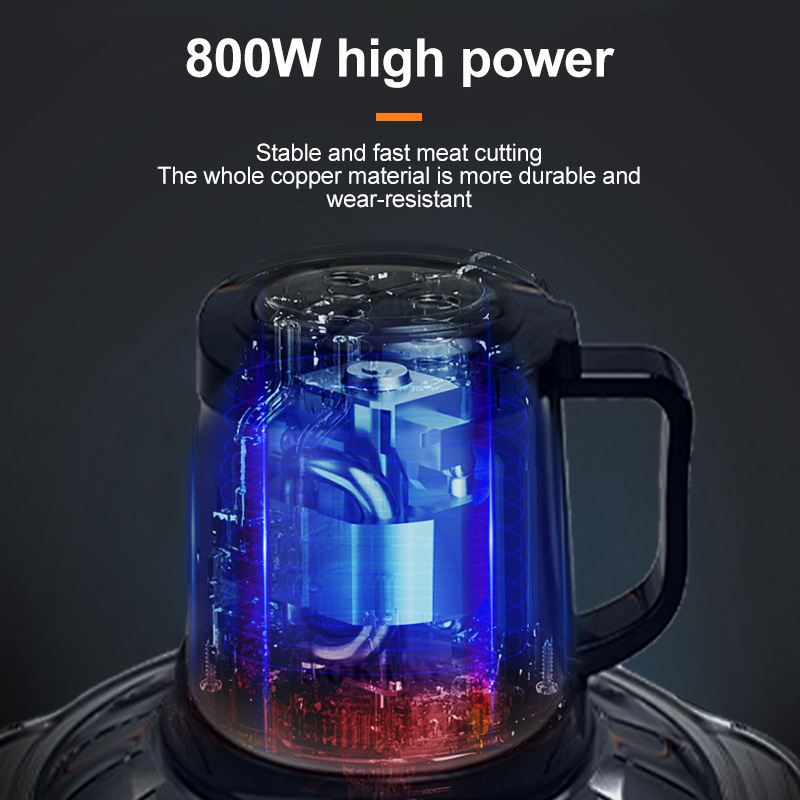 مفرمة لحم كهربائية من الفولاذ المقاوم للصدأ من سوكاني SK-7015، سعة 5 لترات و3 سرعات | سوكاني