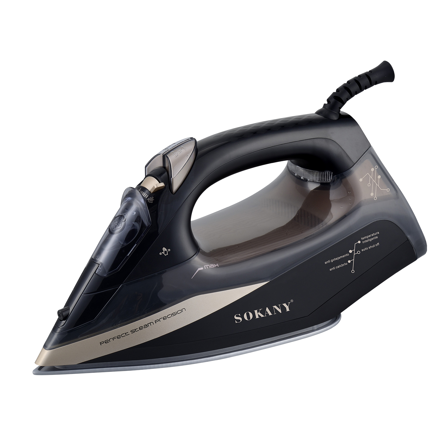 SOKANY SK-11020 Steam Iron with Ceramic Soleplate - Best 400ml Water ...
